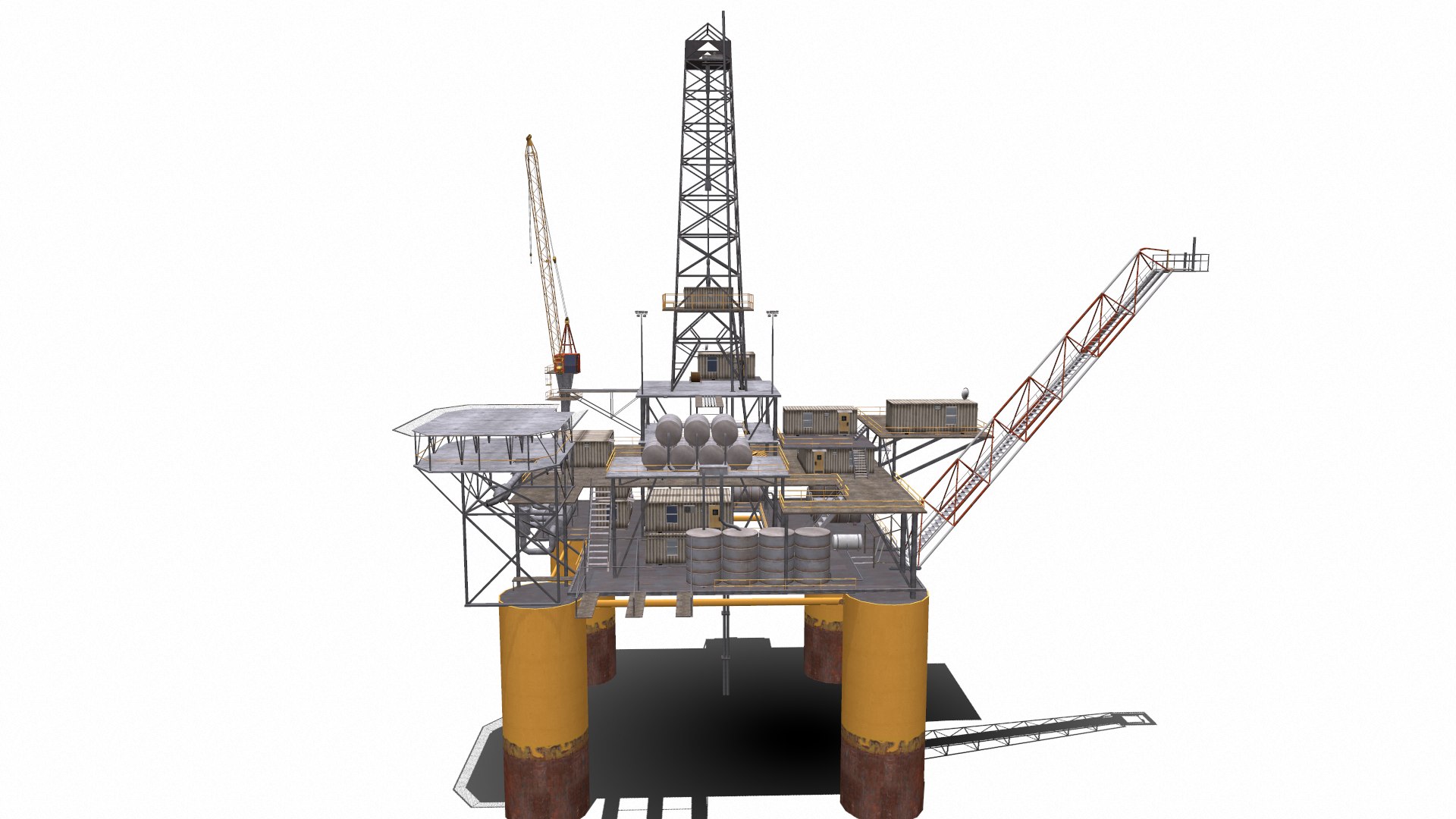 3D Model Oil Rig - TurboSquid 1597762