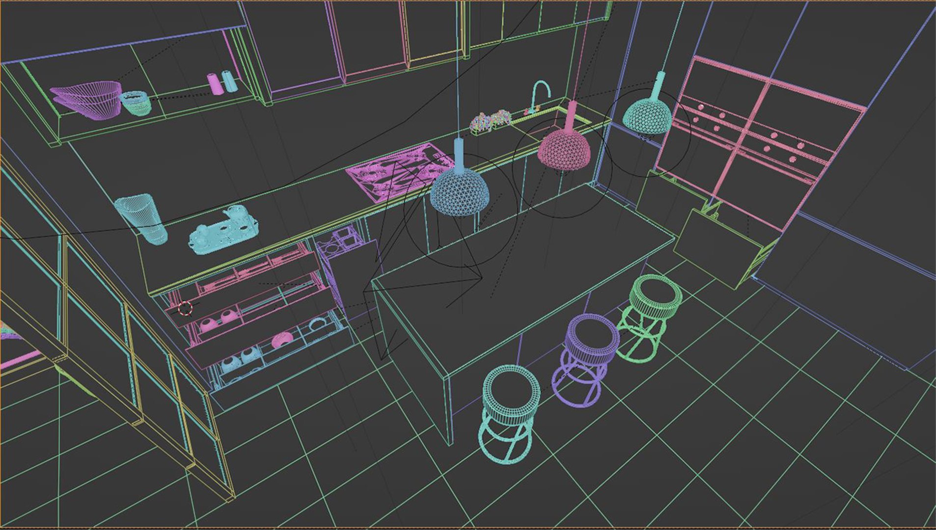 Kitchen 3D Animation Blender Obj Fbx 3D Model - TurboSquid 1872172