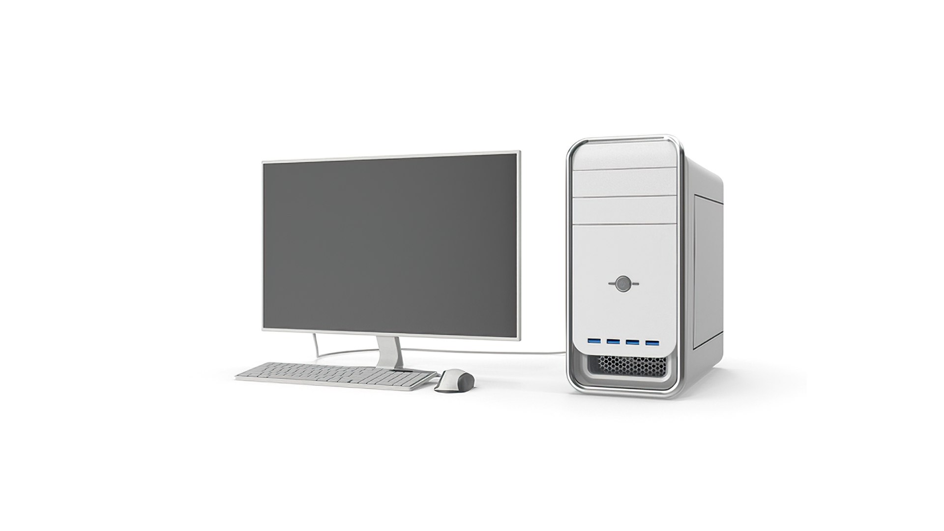 Desktop PC 3D Model - TurboSquid 2132976