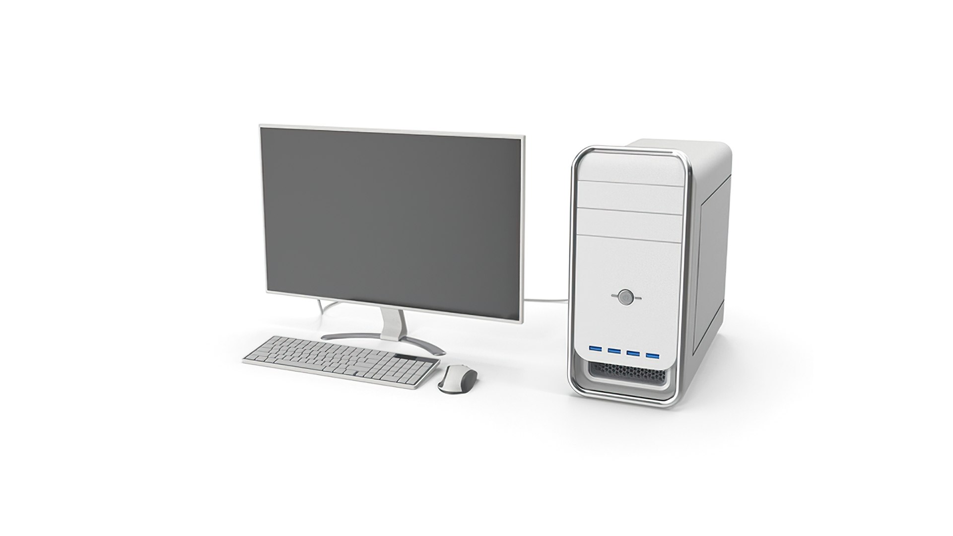 Desktop PC 3D Model - TurboSquid 2132976