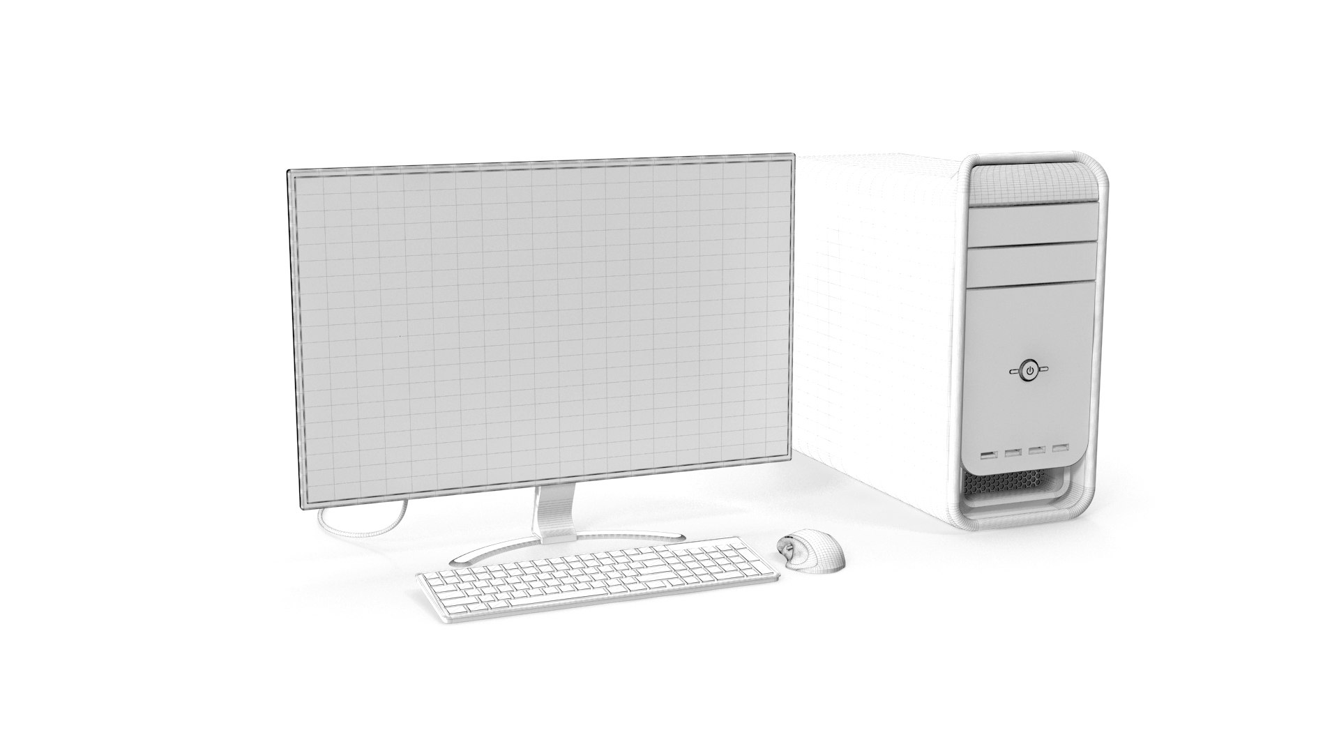 Desktop PC 3D Model - TurboSquid 2132976