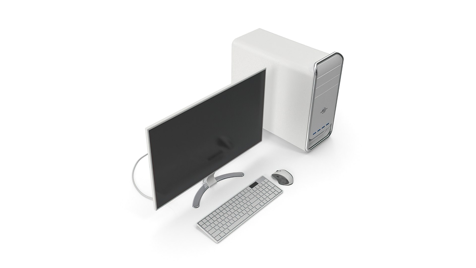 Desktop PC 3D Model - TurboSquid 2132976