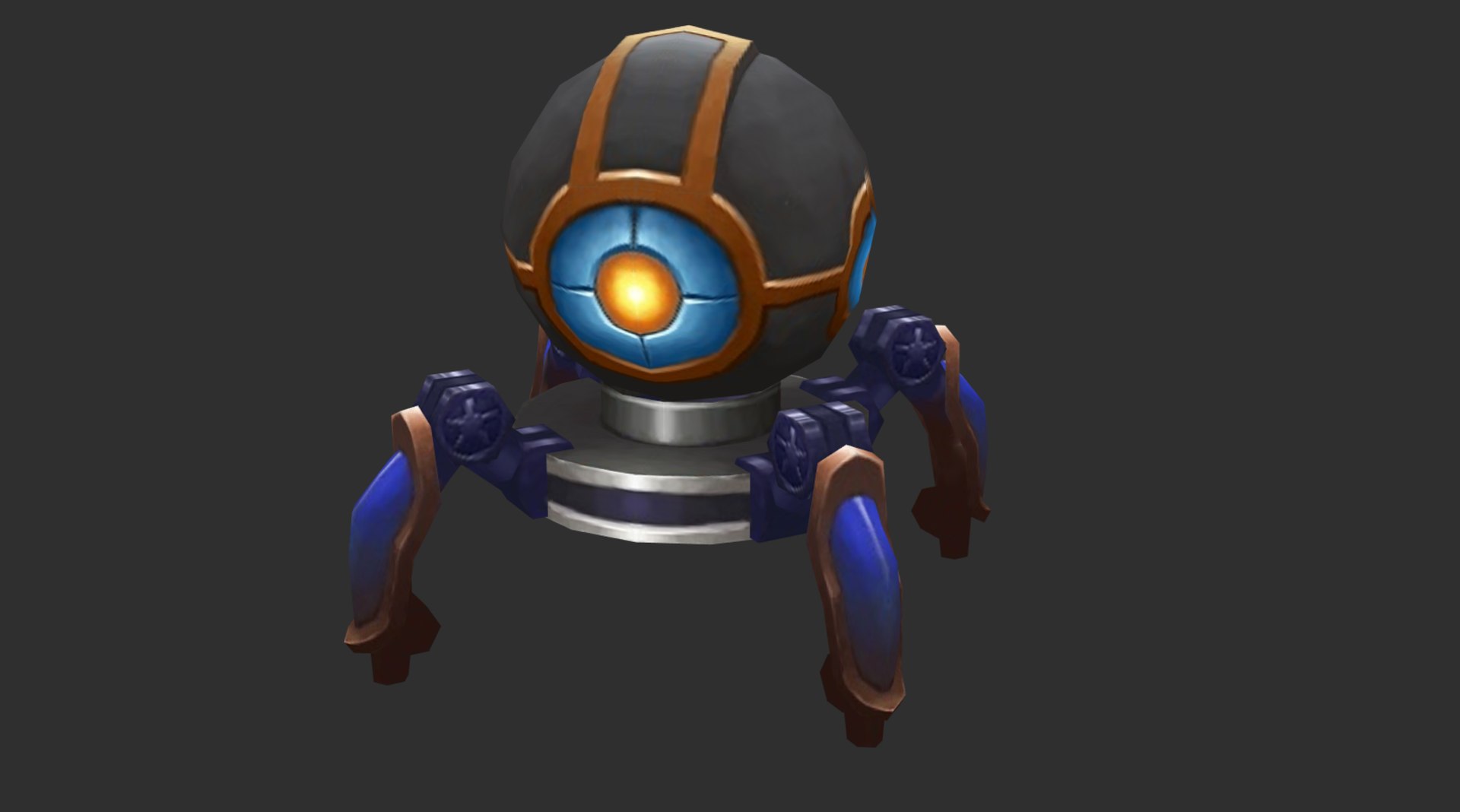 3D Enemy Metal Robot Hand-Painted Game Assets - TurboSquid 2097383