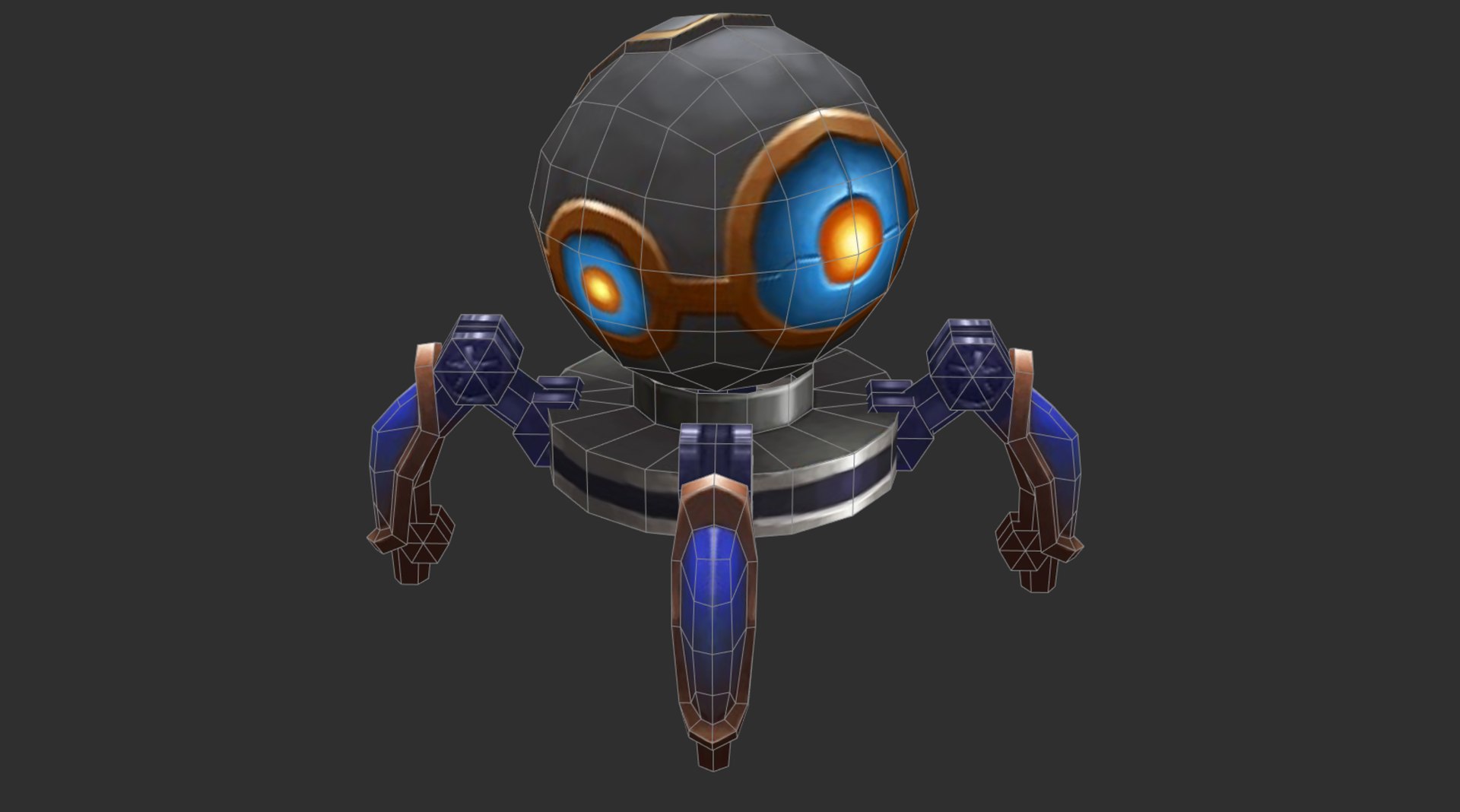 3D Enemy Metal Robot Hand-Painted Game Assets - TurboSquid 2097383