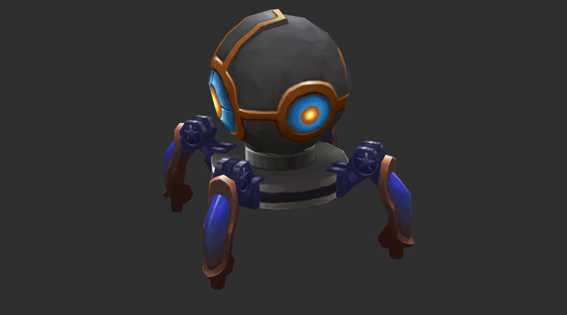 3D Enemy Metal Robot Hand-Painted Game Assets - TurboSquid 2097383