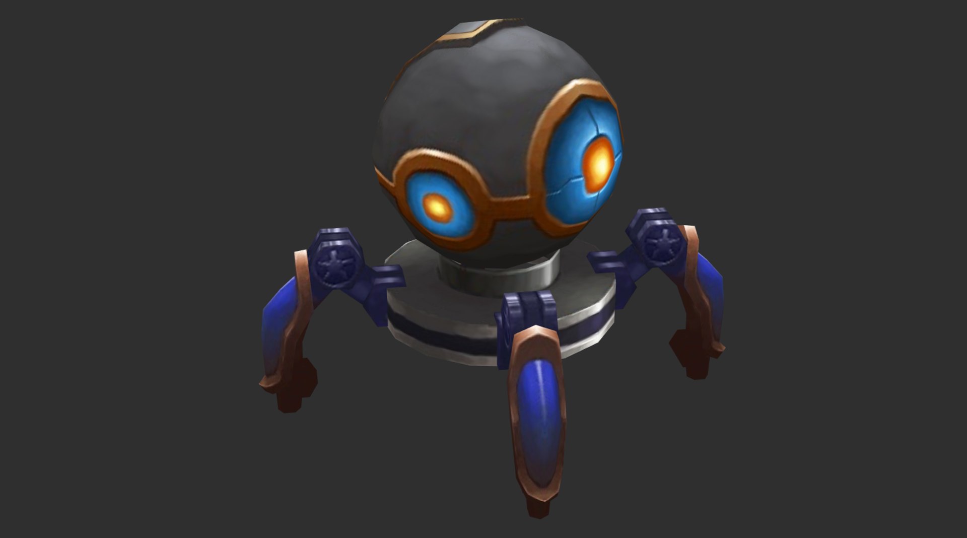 3D Enemy Metal Robot Hand-Painted Game Assets - TurboSquid 2097383