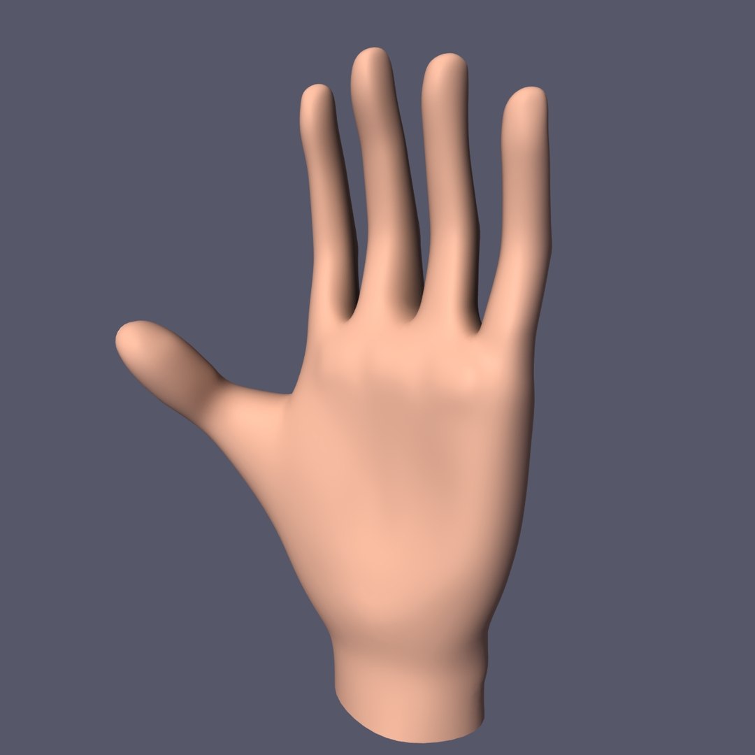 3d Hand Base Unwraped Model