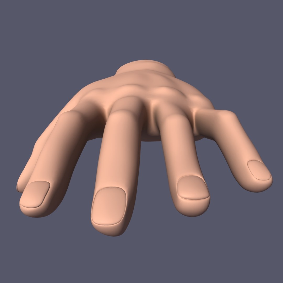 3d Hand Base Unwraped Model