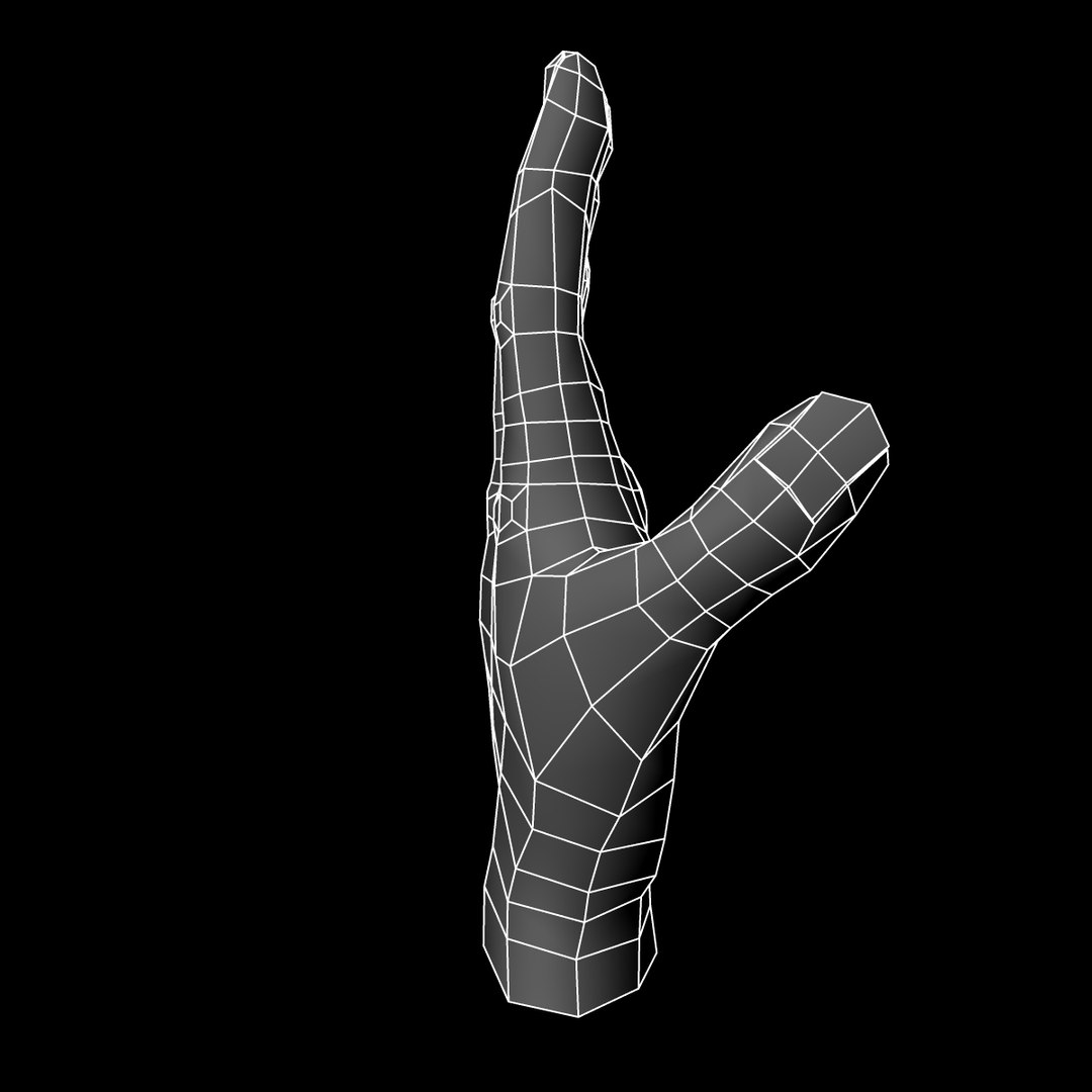 3d Hand Base Unwraped Model