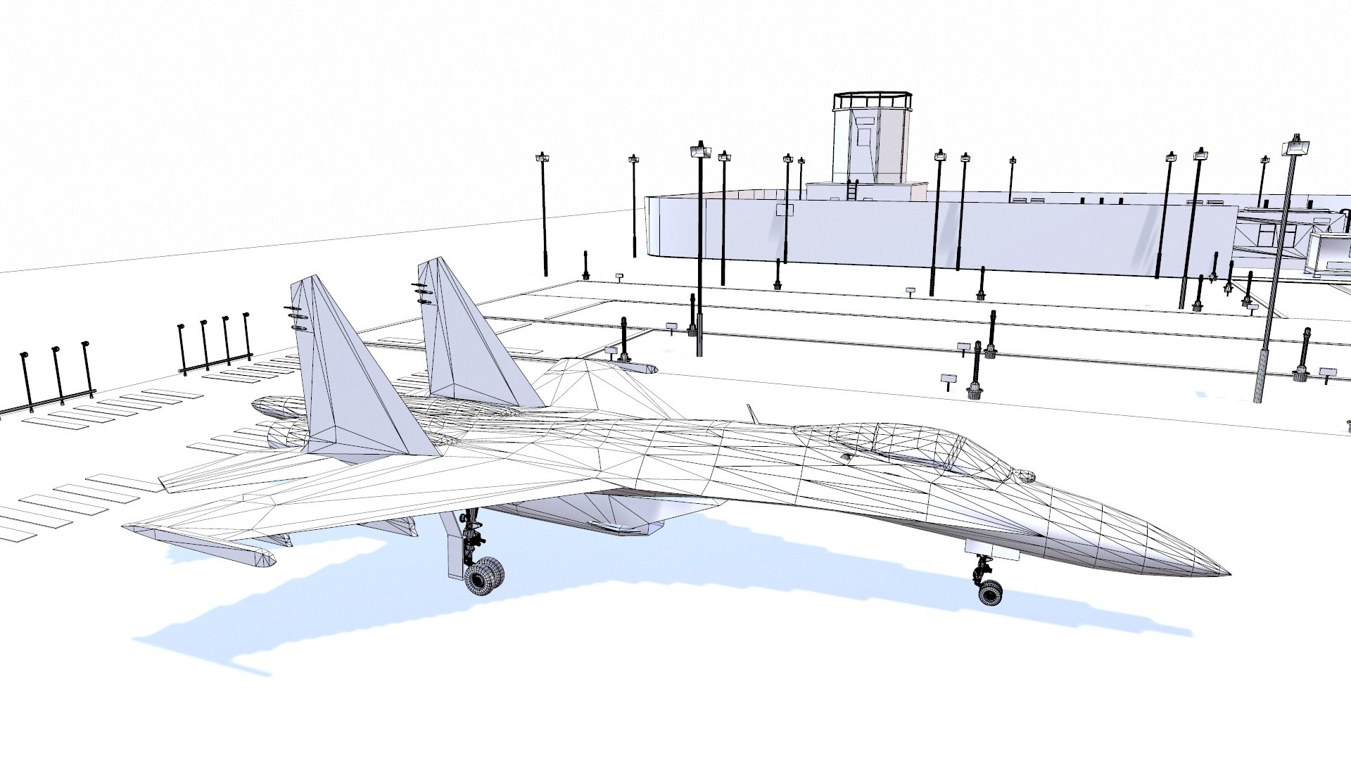 Military Airfield Model - TurboSquid 2355180