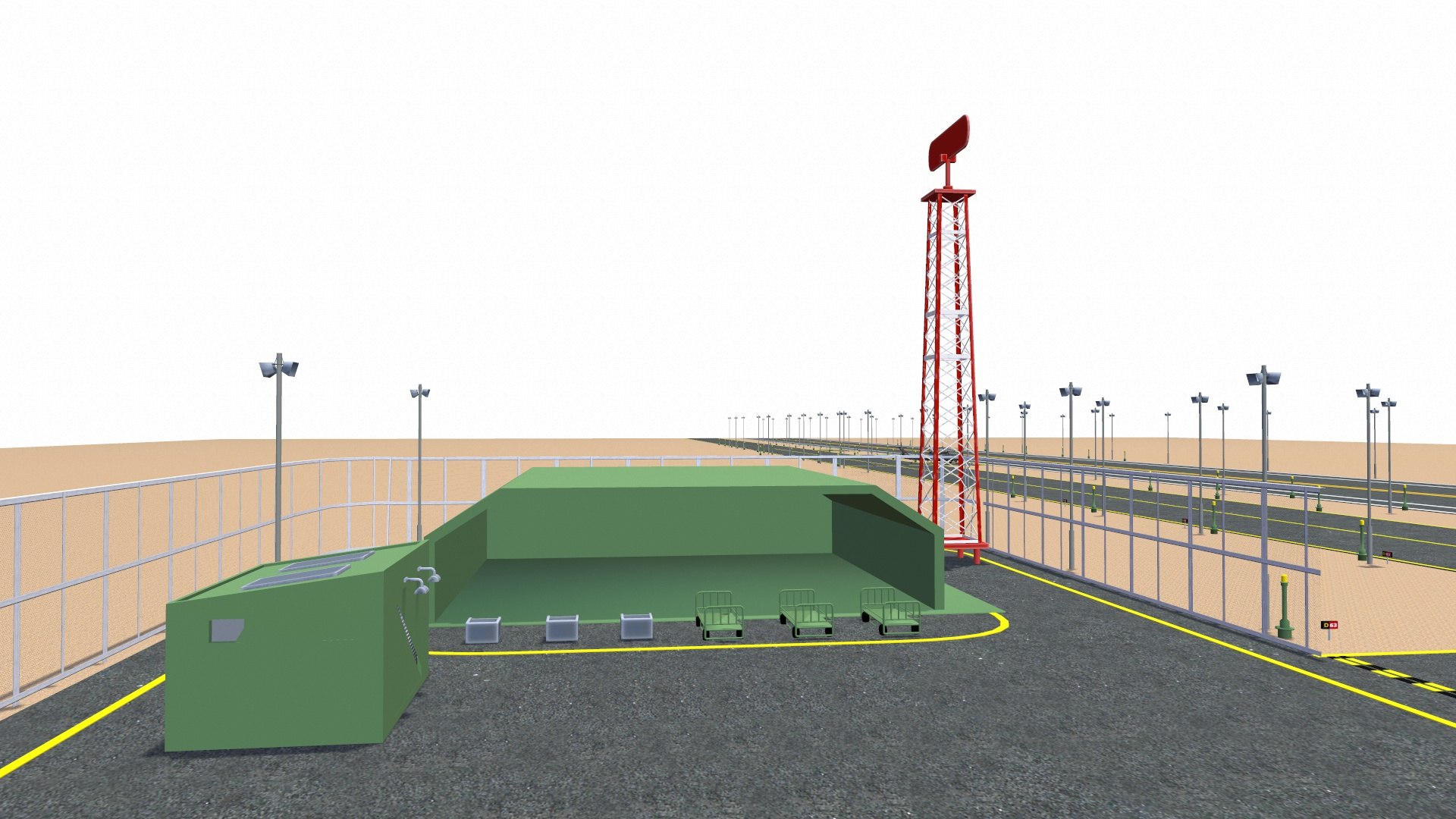 Military Airfield Model - TurboSquid 2355180
