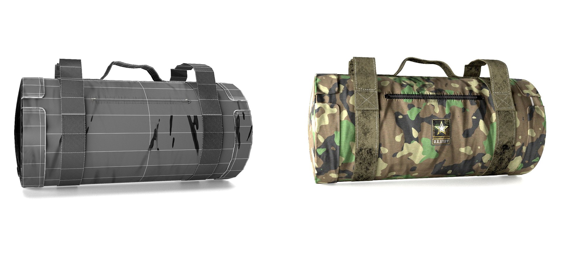 3D US Army Bag Model - TurboSquid 2223286