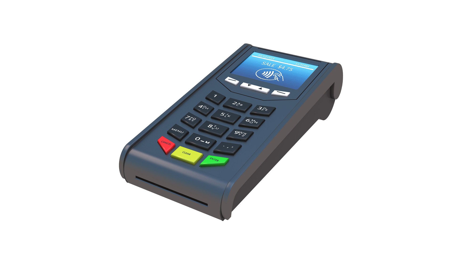 3D Credit Card Machine - TurboSquid 1651018