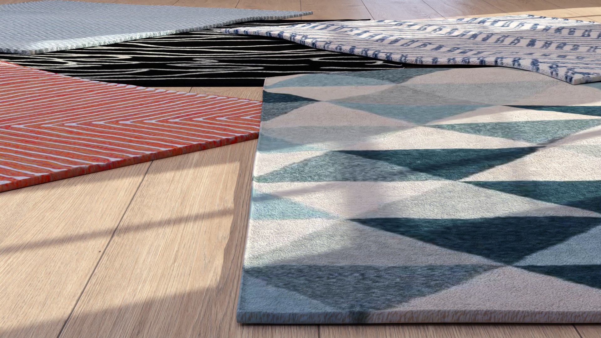 Modern Rug Collection 3D Model - TurboSquid 2062735