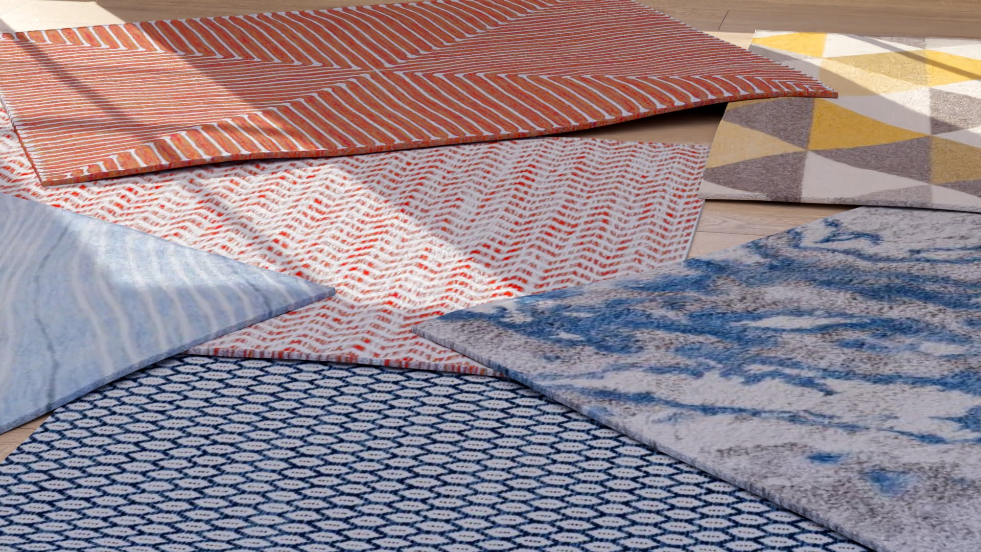 Modern Rug Collection 3D model - TurboSquid 2062735