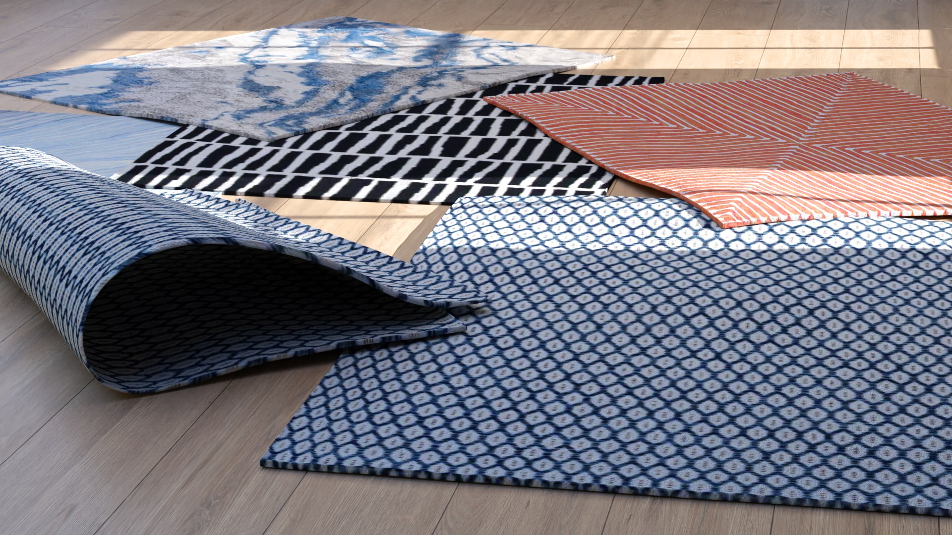 Modern Rug Collection 3D model - TurboSquid 2062735