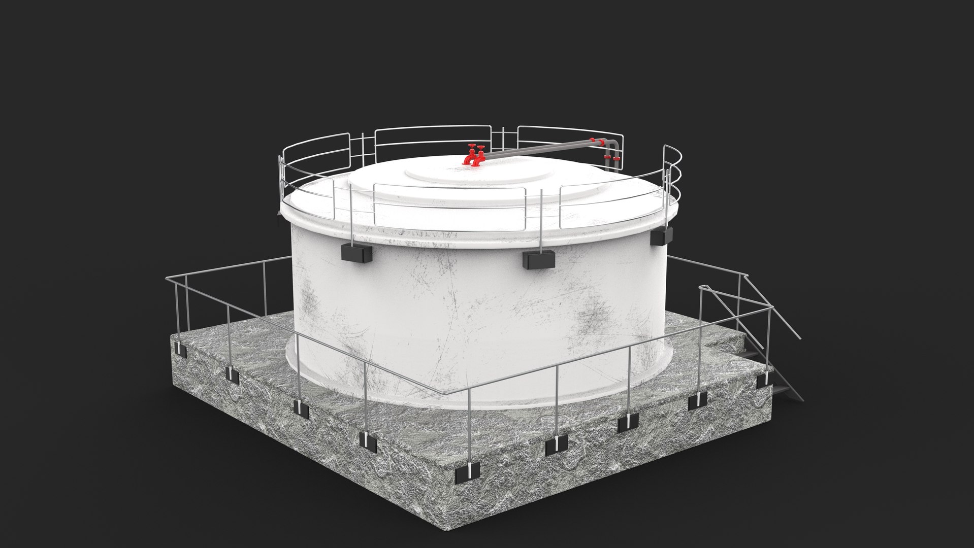 3D Oil Gaz Water Tank 3D Model - TurboSquid 2365901