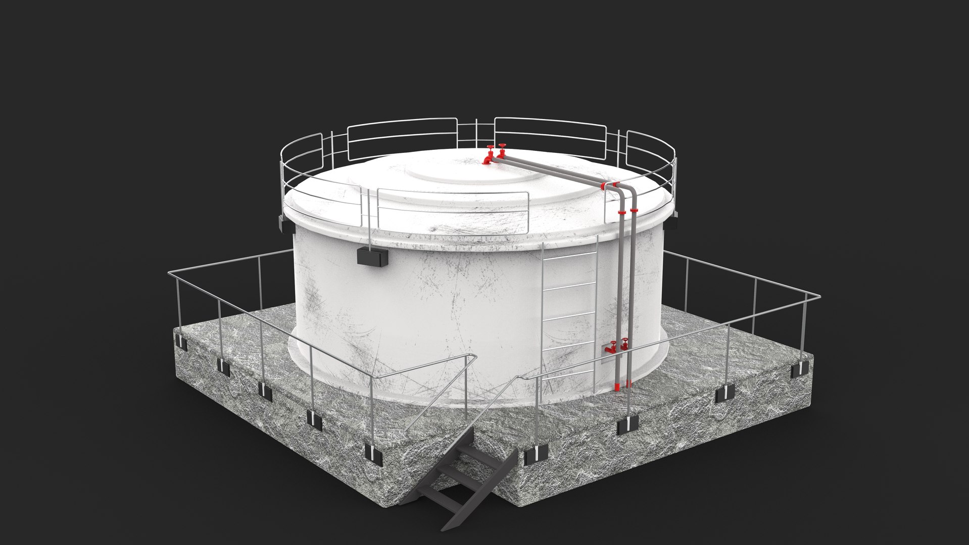 3D Oil Gaz Water Tank 3D Model - TurboSquid 2365901