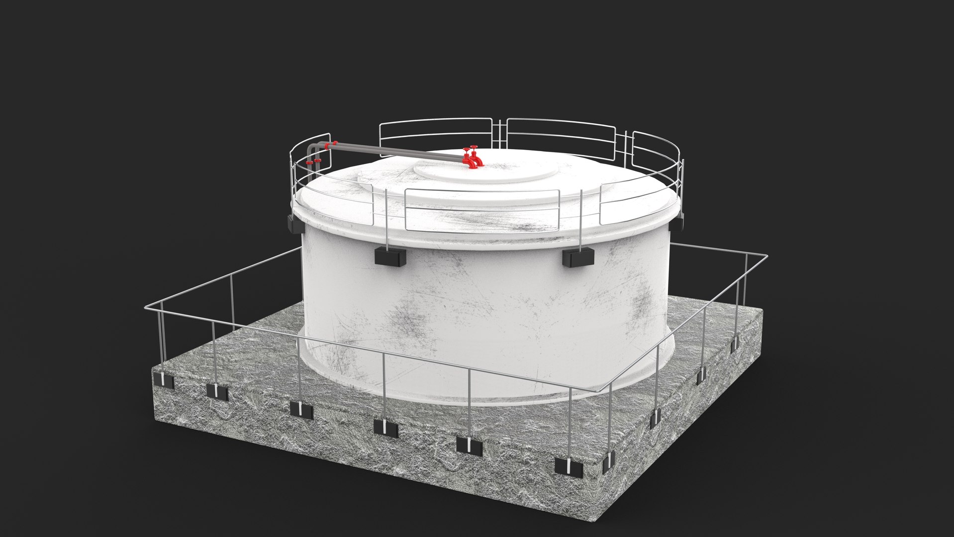 3D Oil Gaz Water Tank 3D Model - TurboSquid 2365901
