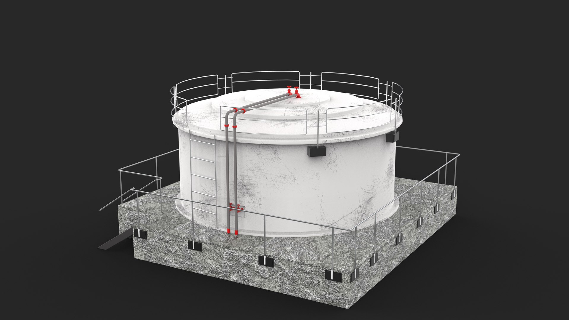3D Oil Gaz Water Tank 3D Model - TurboSquid 2365901