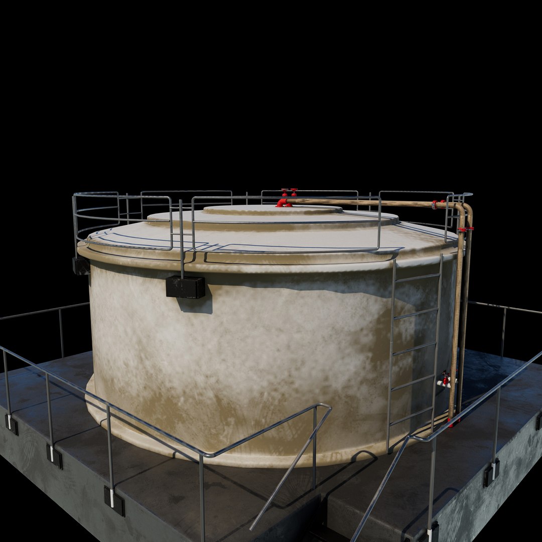 3D Oil Gaz Water Tank 3D Model - TurboSquid 2365901