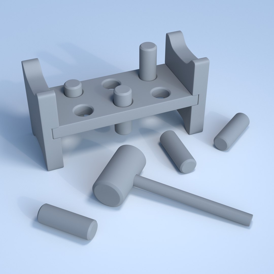 3D model Hammer Bench Toy - TurboSquid 1935561