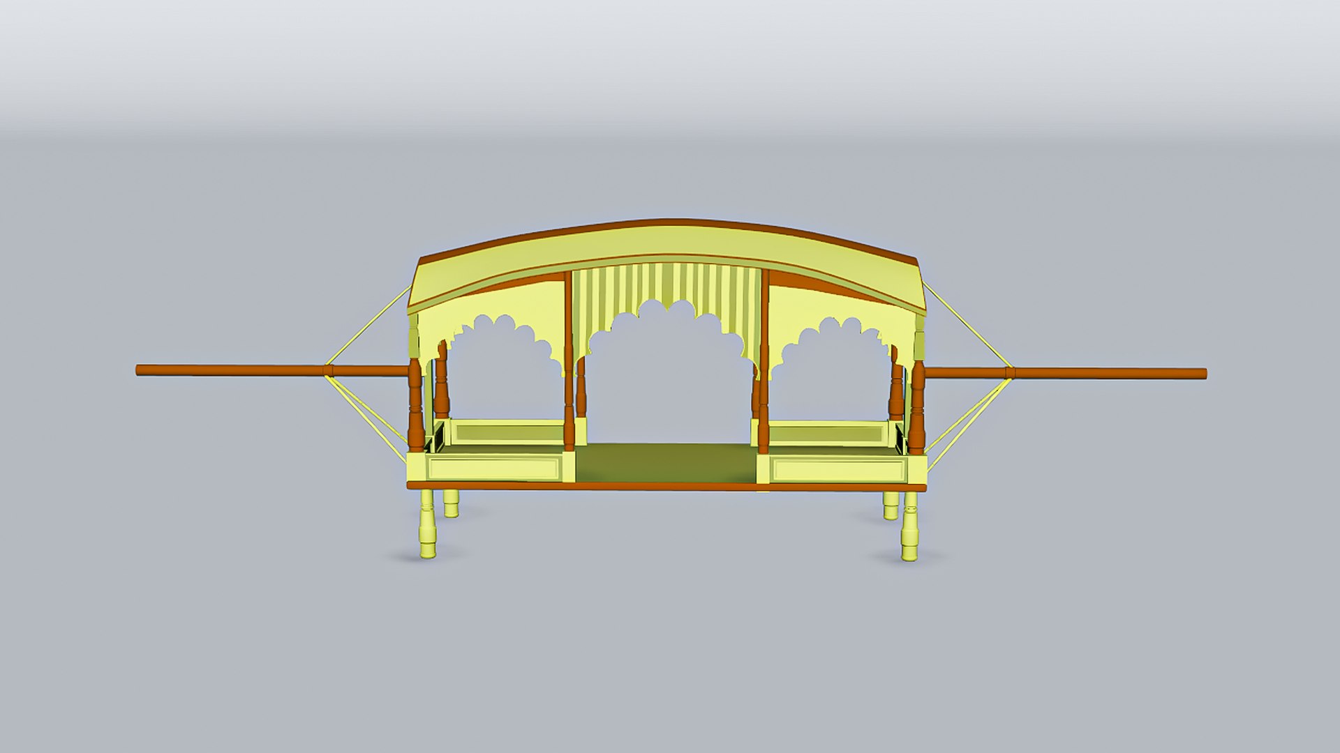 Doli Indian Palki Model - TurboSquid 1891148