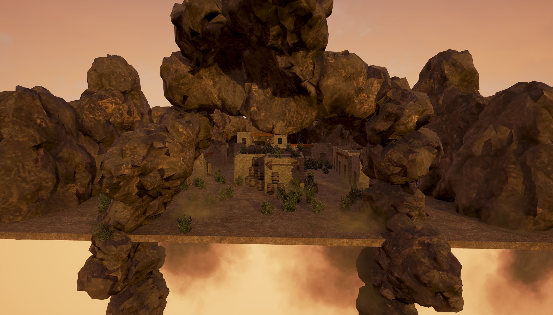 3d Model Of Hidden Village