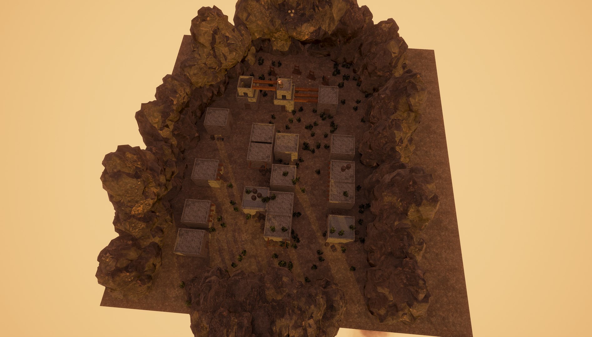 3d Model Of Hidden Village