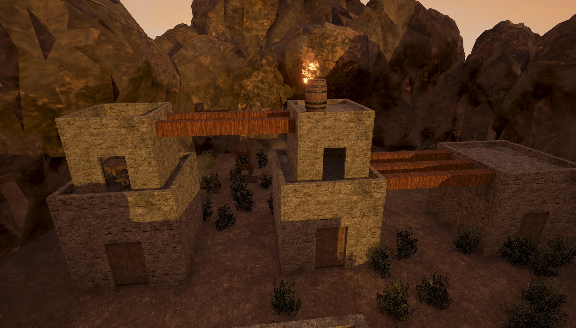 3d Model Of Hidden Village