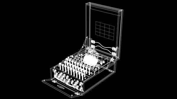 Enigma machine 3D model - TurboSquid 1868798