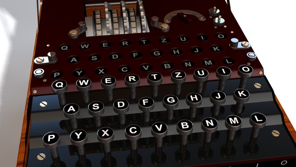 Enigma machine 3D model - TurboSquid 1868798