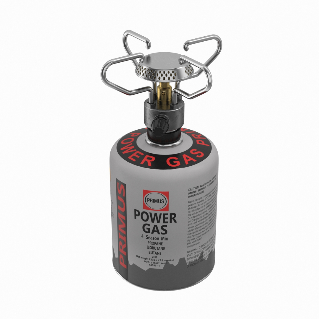 Gas Cylinder Camping Stove 3d Model