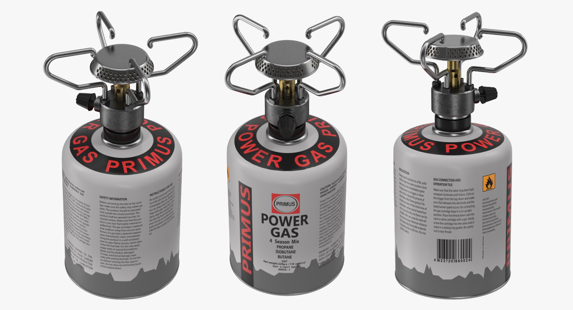 Gas Cylinder Camping Stove 3d Model
