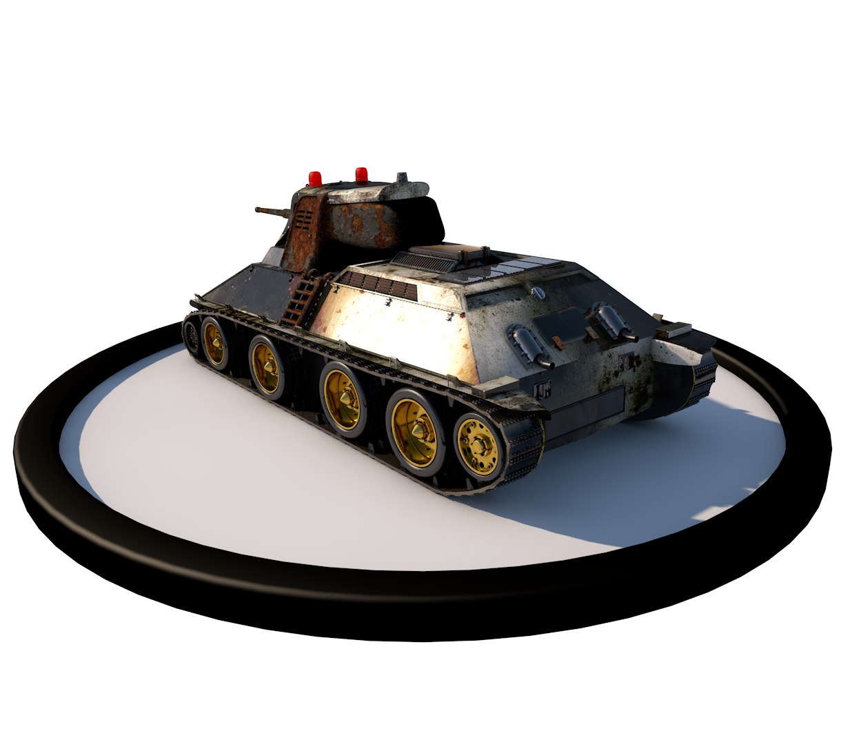 3ds Low-poly Battle Tank A-20