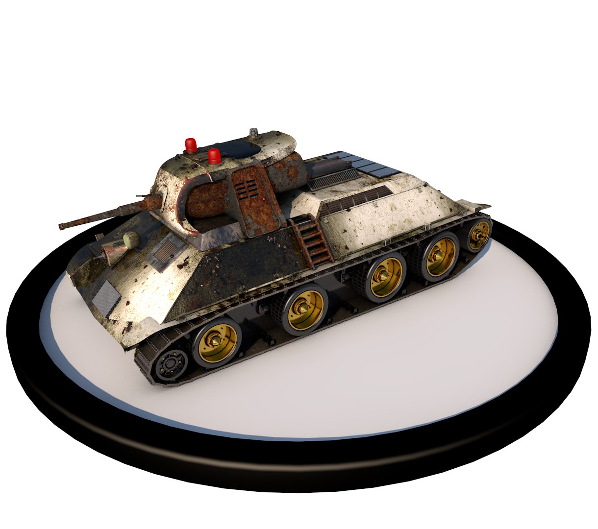 탱크 A-20 3D 모델 - TurboSquid 1076163