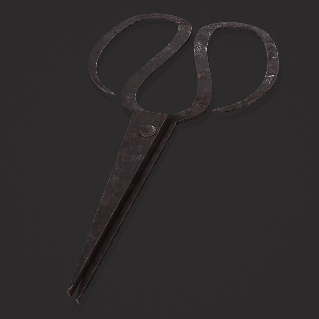 3D Medieval Leather Shears Model - TurboSquid 1872606