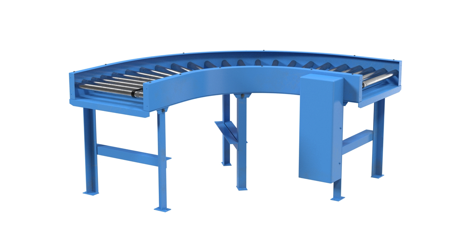 Curved Roller Conveyor 3D Model - TurboSquid 1330709