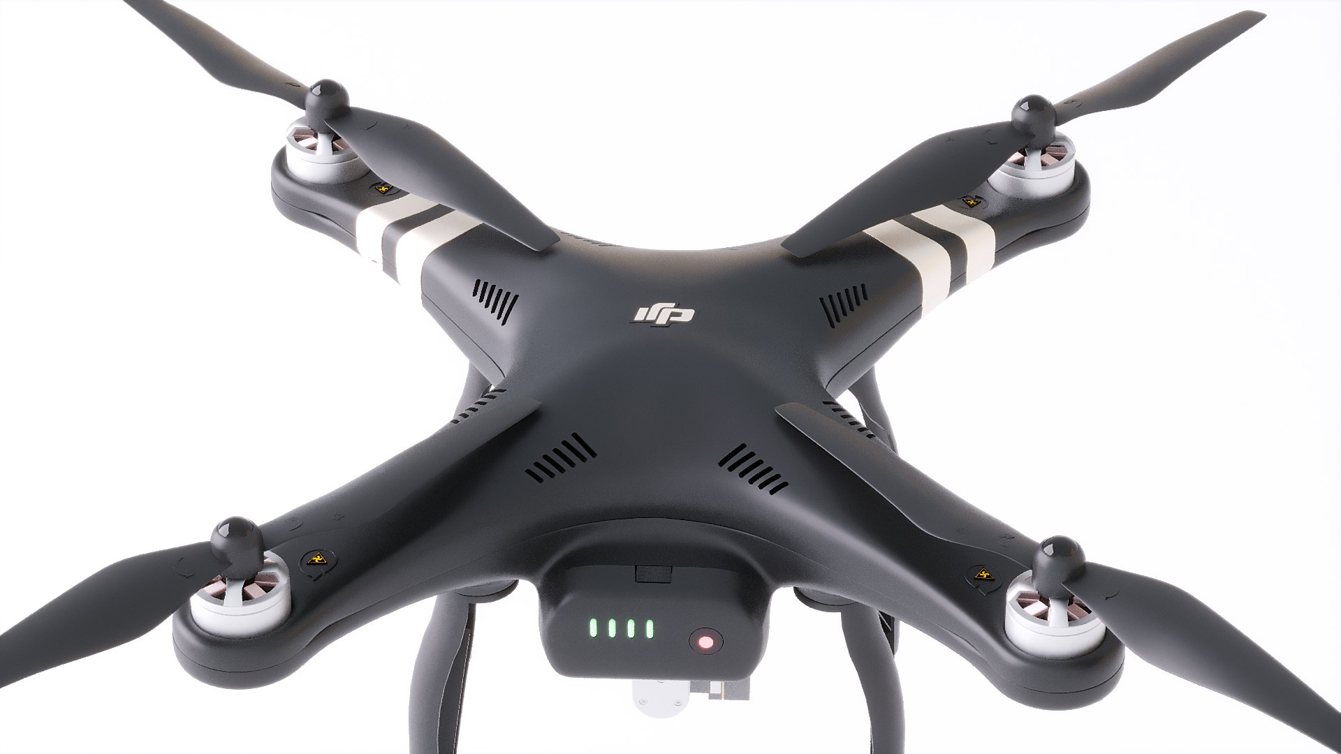 3D Photorealistic DJI Professional Phantom 3 Quadcopter Drone model ...