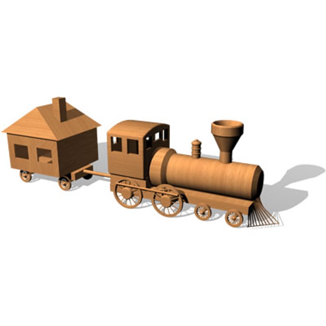 Toy Choochoo Train 3d Model