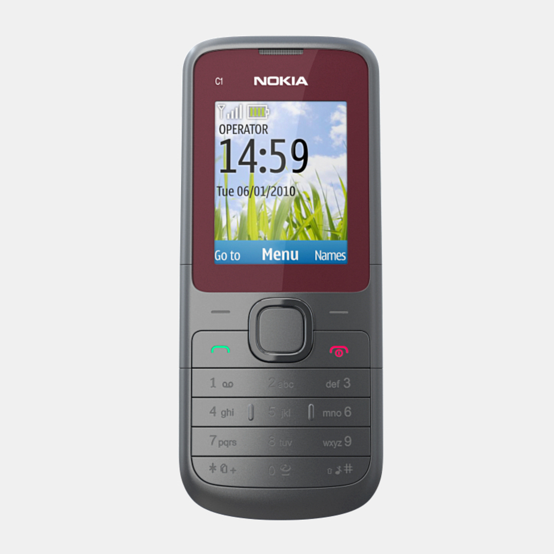 3d model nokia c1-01 mobile phone