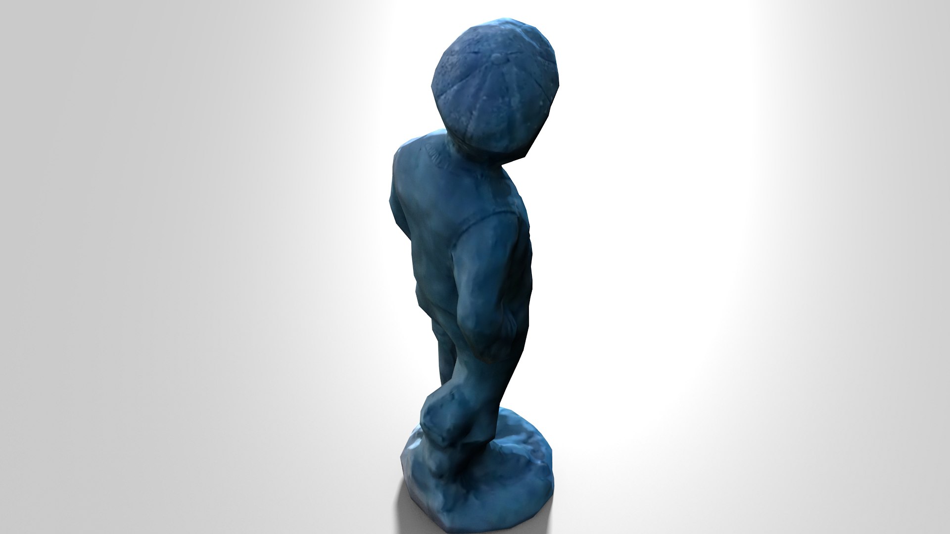 3d statue boy