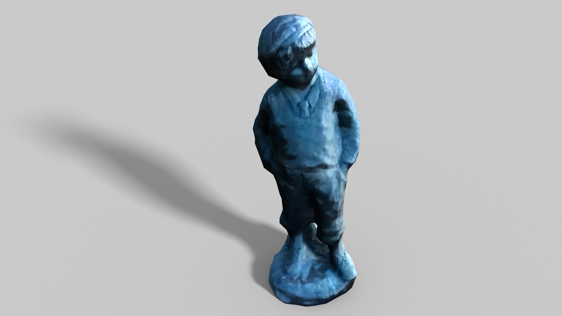 3d statue boy