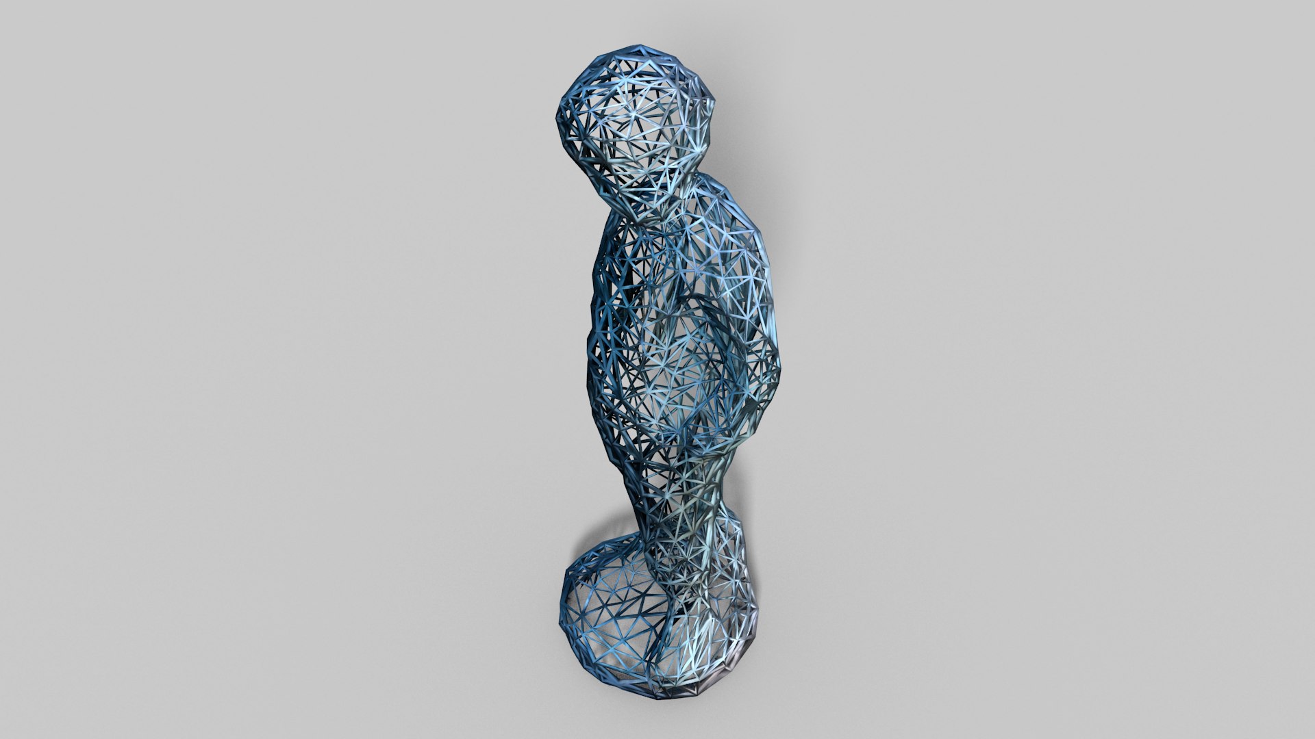 3d statue boy