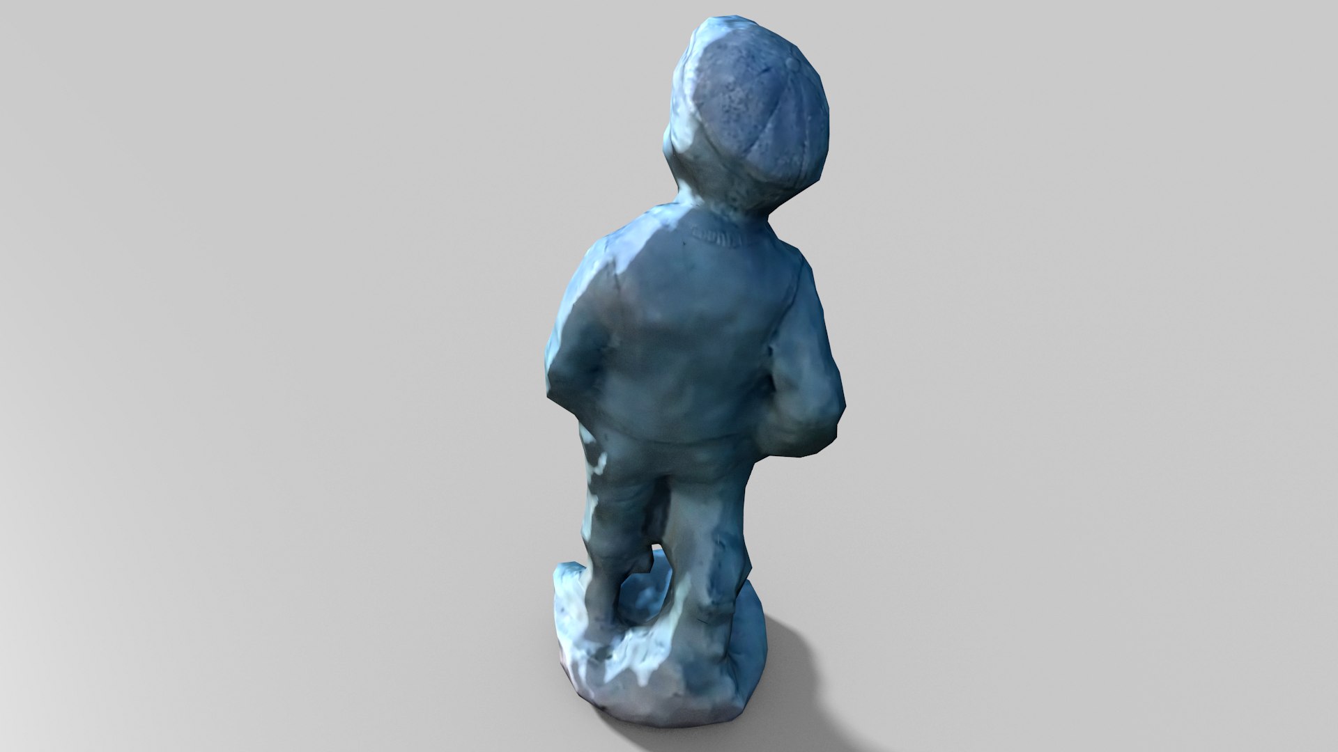 3d statue boy