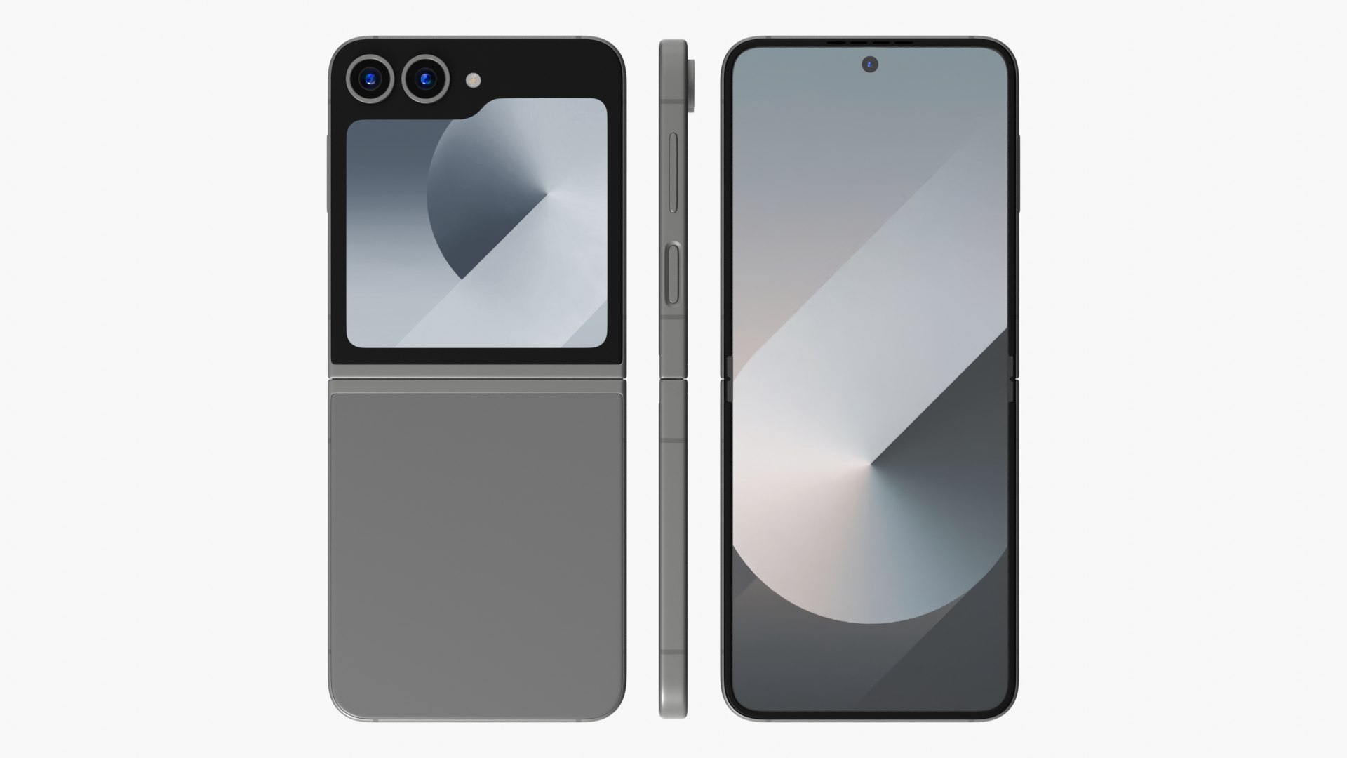 Samsung Galaxy Z Flip 6 Silver Shadow 3D Model - TurboSquid 2254370