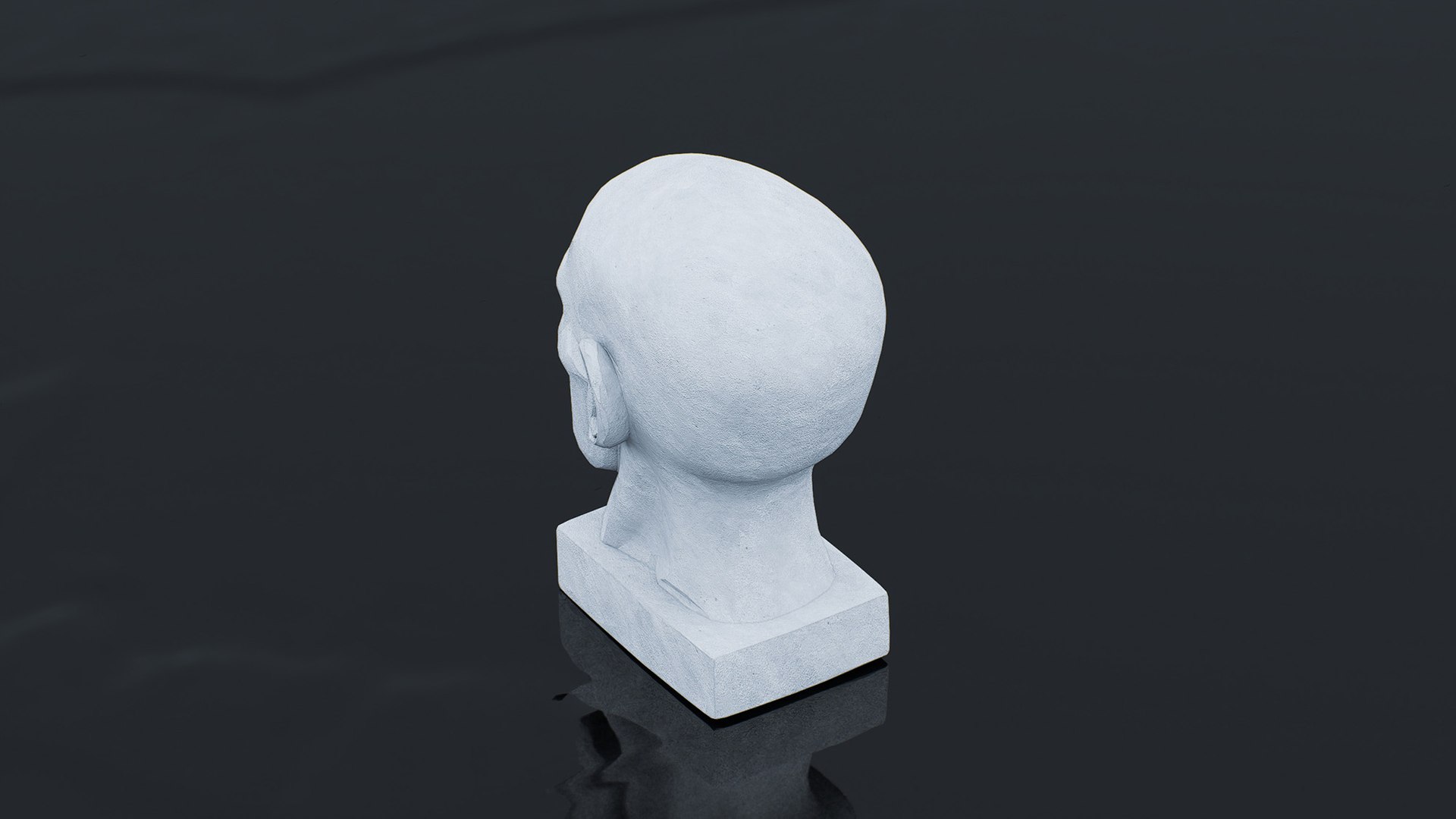 Plaster Head Bust 3D Model - TurboSquid 2485639