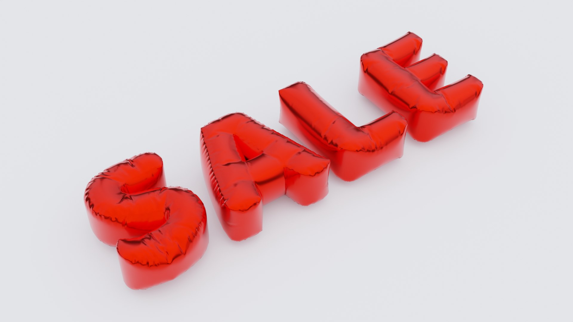 3D Text Foil Balloons - TurboSquid 2069962