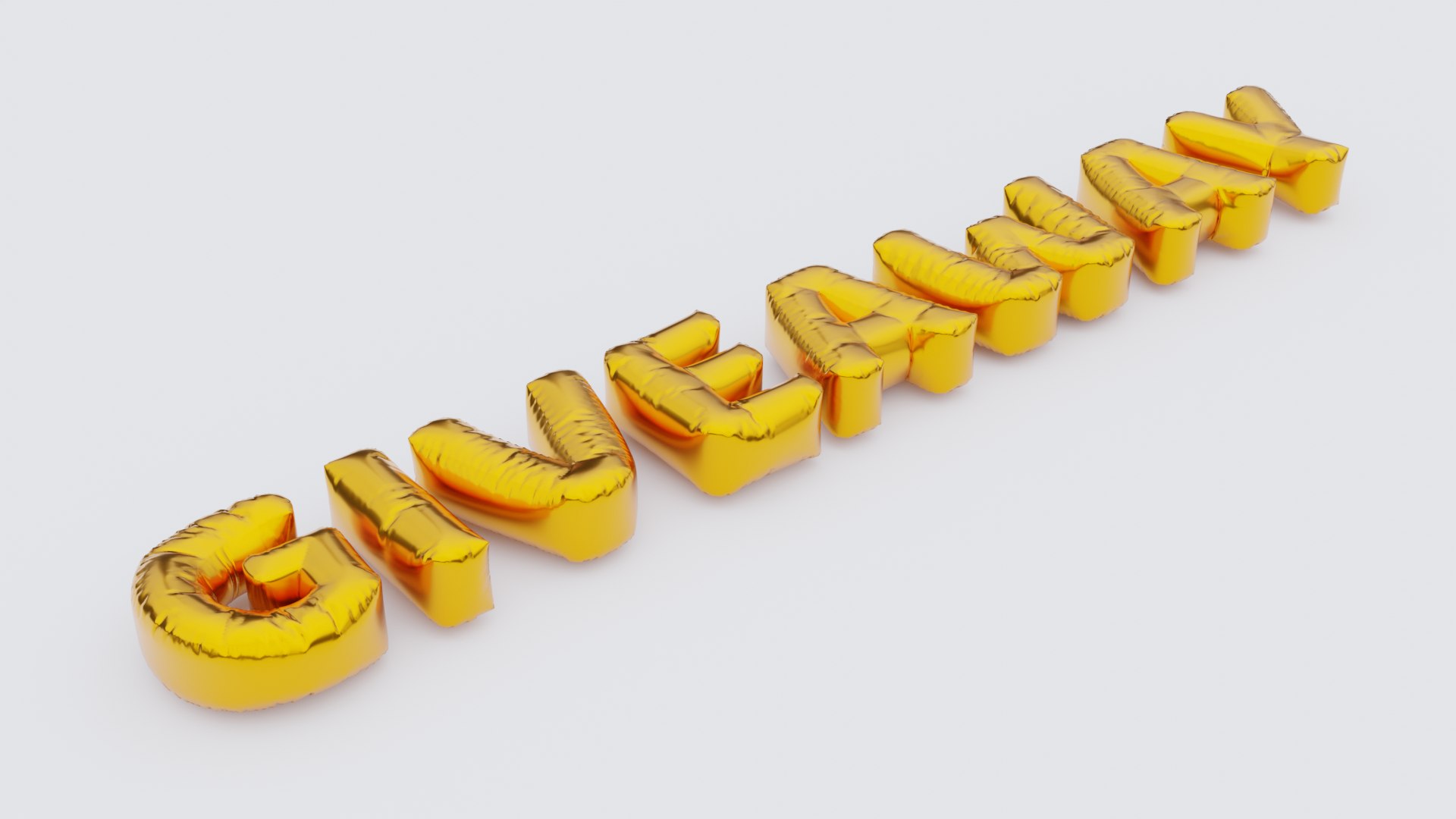 3D Text Foil Balloons - TurboSquid 2069962