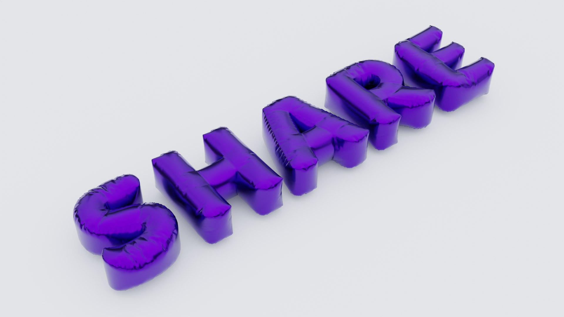 3D Text Foil Balloons - TurboSquid 2069962